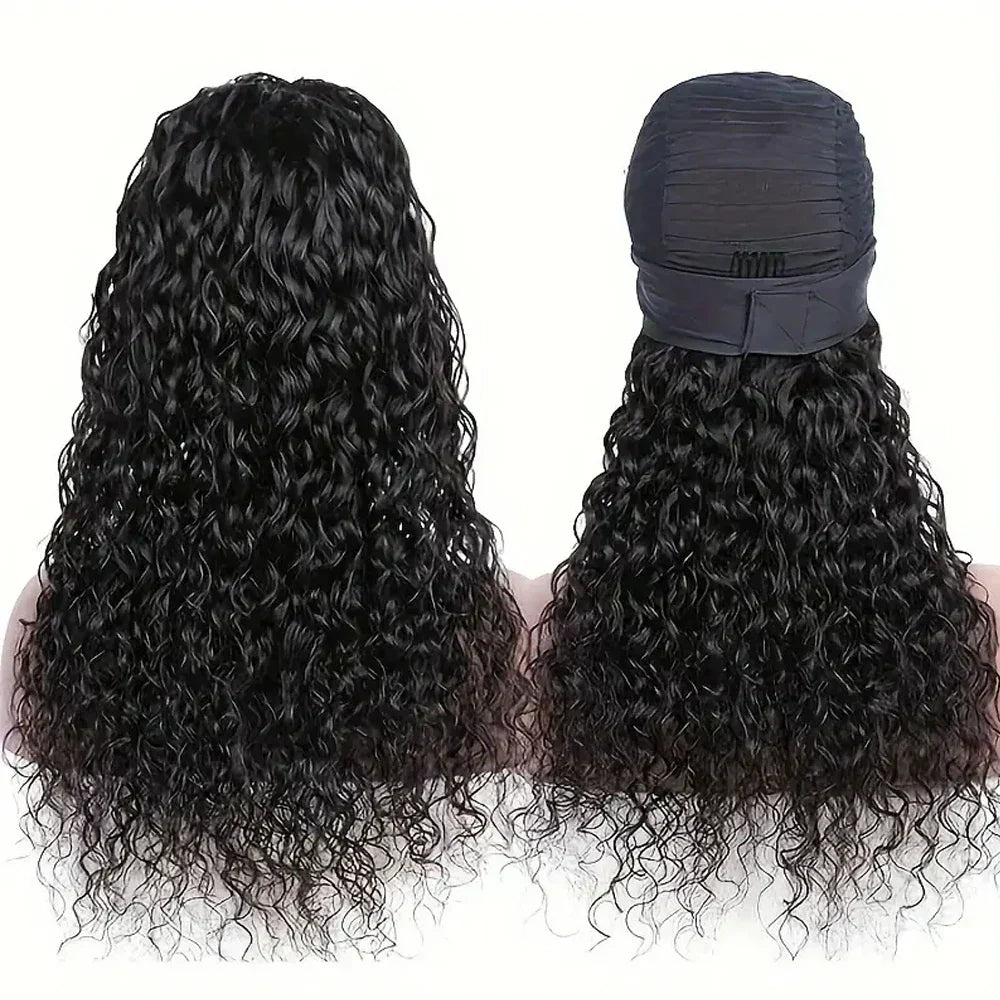 Headband Wig Water Wave Human Hair Wigs – Bell Wigs